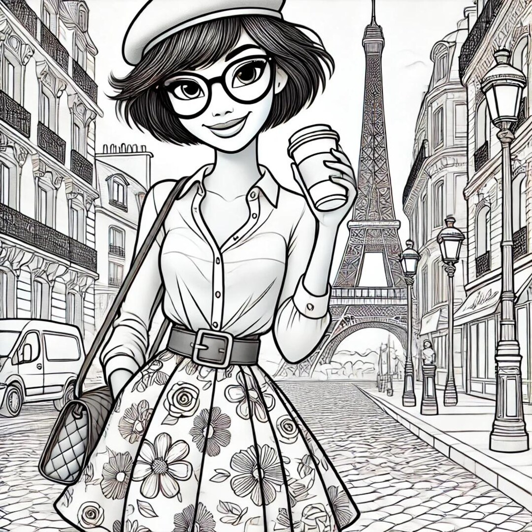 Jennifer Coloring Sheet - Etsy