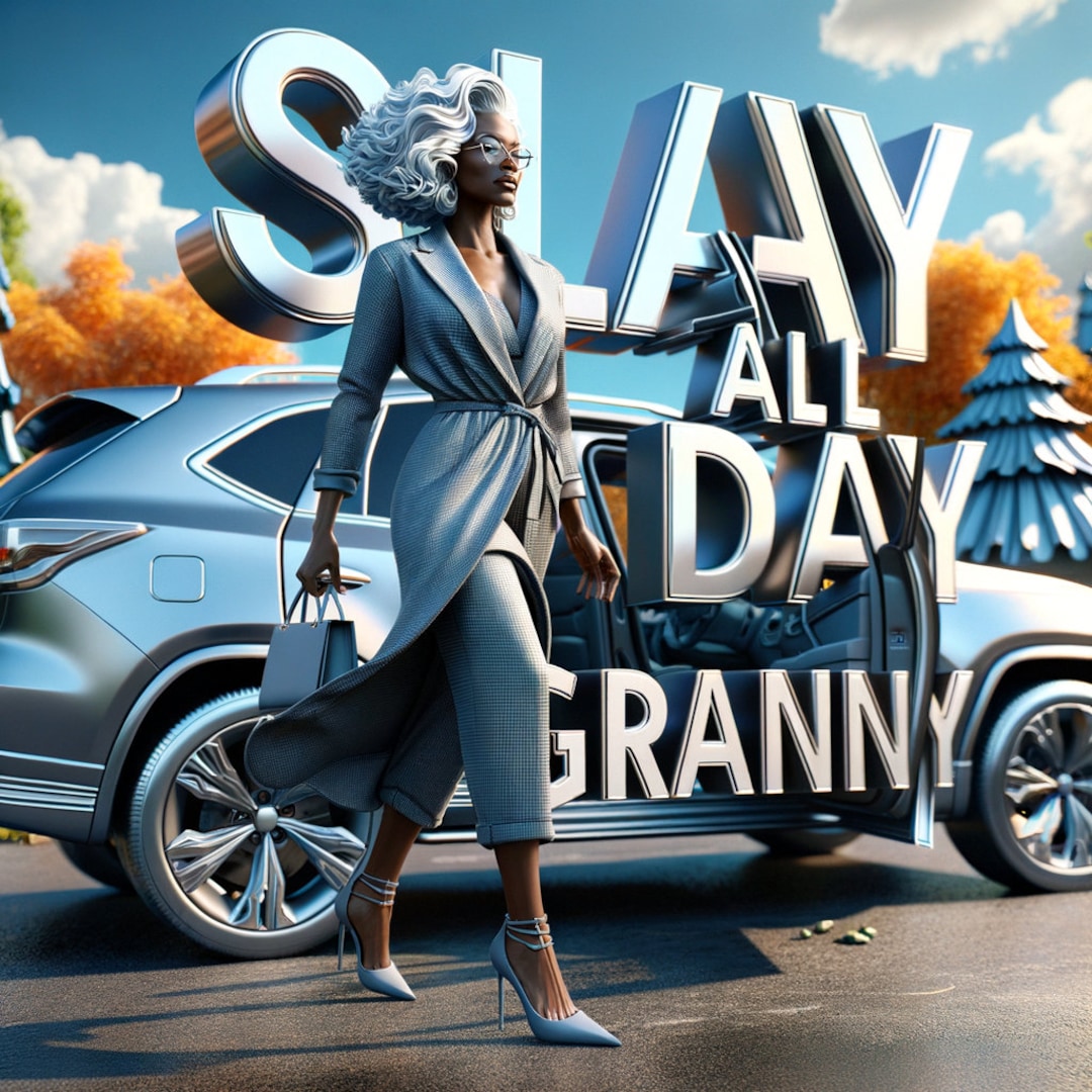 Slay All Day Granny Digital Download PNG Image - Etsy