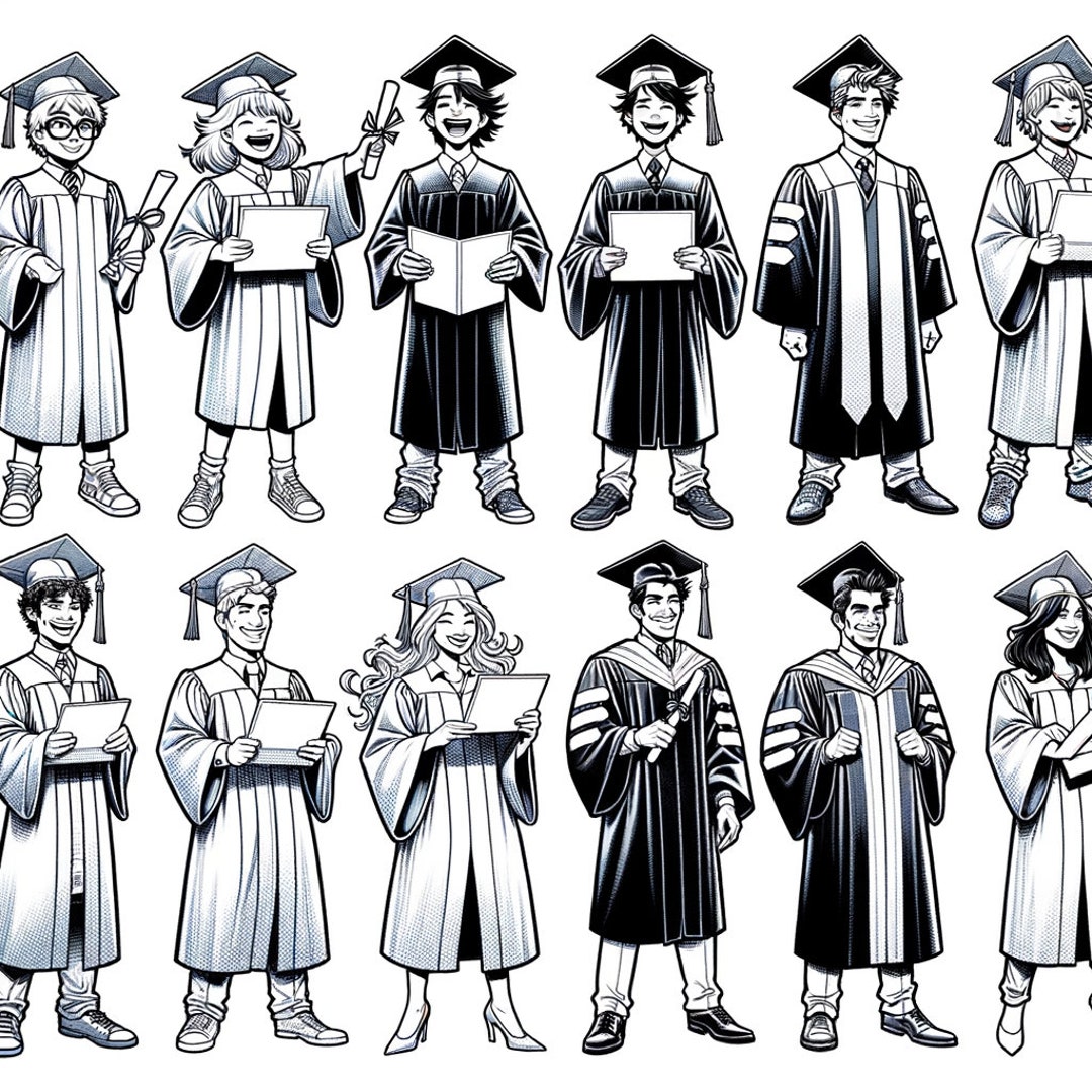 Coloring Sheet - Graduation - Etsy