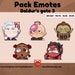 Baldur's Gate 3 Emotes. Cute BG3 Twitch Emotes- Twitch | Discord | Kick ...
