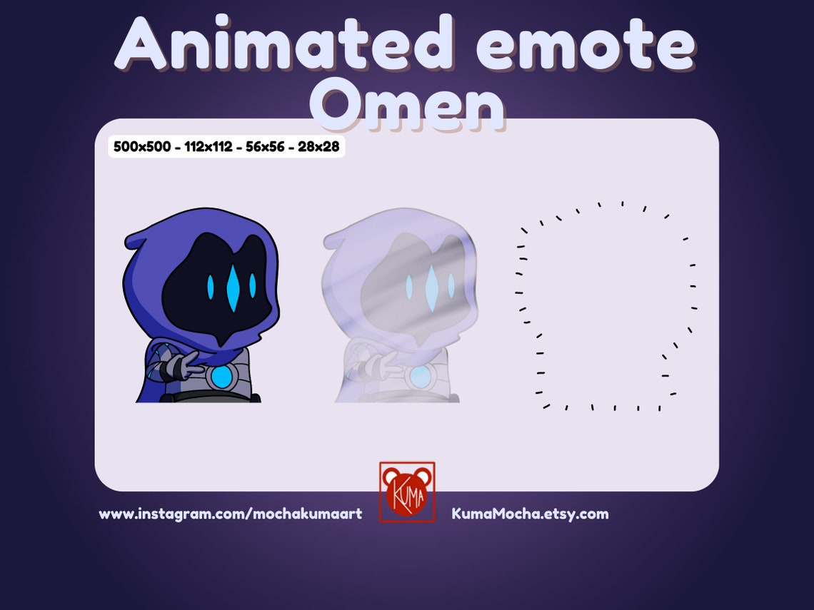 Animated Valorant Omen Emote – Twitch, Youtube, Discord, Kick (GIF) - Etsy