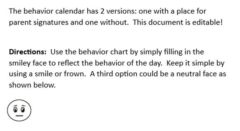 Monthly Behavior Chart, Easy Parent Communication, Fast Digital ...