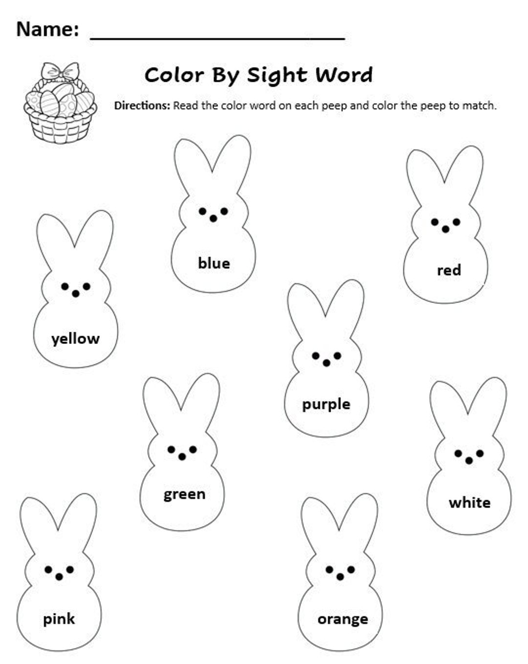 Easter/spring Reading and Math Activities, Great for Kindergarten and ...