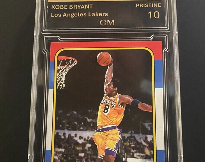 KOBE BRYANT Rookie Los Angeles Lakers Slabbed 10 - Etsy
