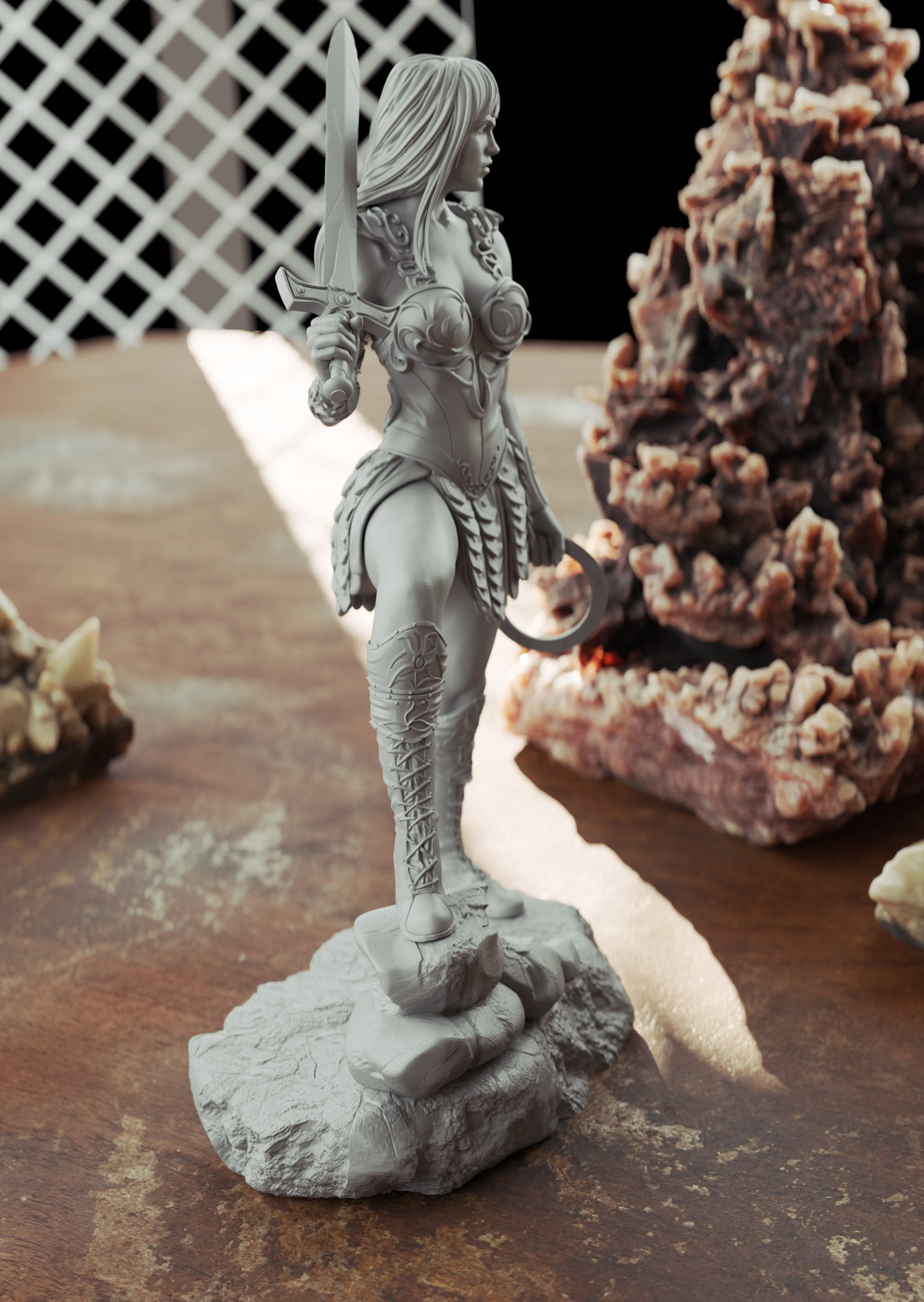 Xena 3D Printed Resin Statue MODEL KIT UNPAINTED 200 Mm - Etsy