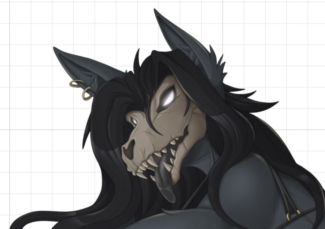 Malo Monster Pinup V2 Furry | Monster Waifu Sticker | Fictional Anthro ...