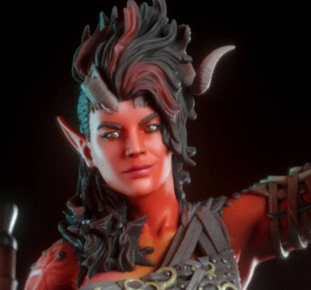 Karlach V2 BG3 3D Printed Resin Statue MODEL KIT UNPAINTED 180 Mm - Etsy