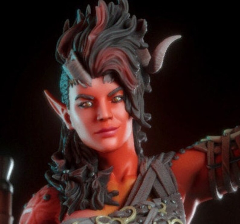 Karlach V2 BG3 3D Printed Resin Statue MODEL KIT UNPAINTED 180 Mm - Etsy