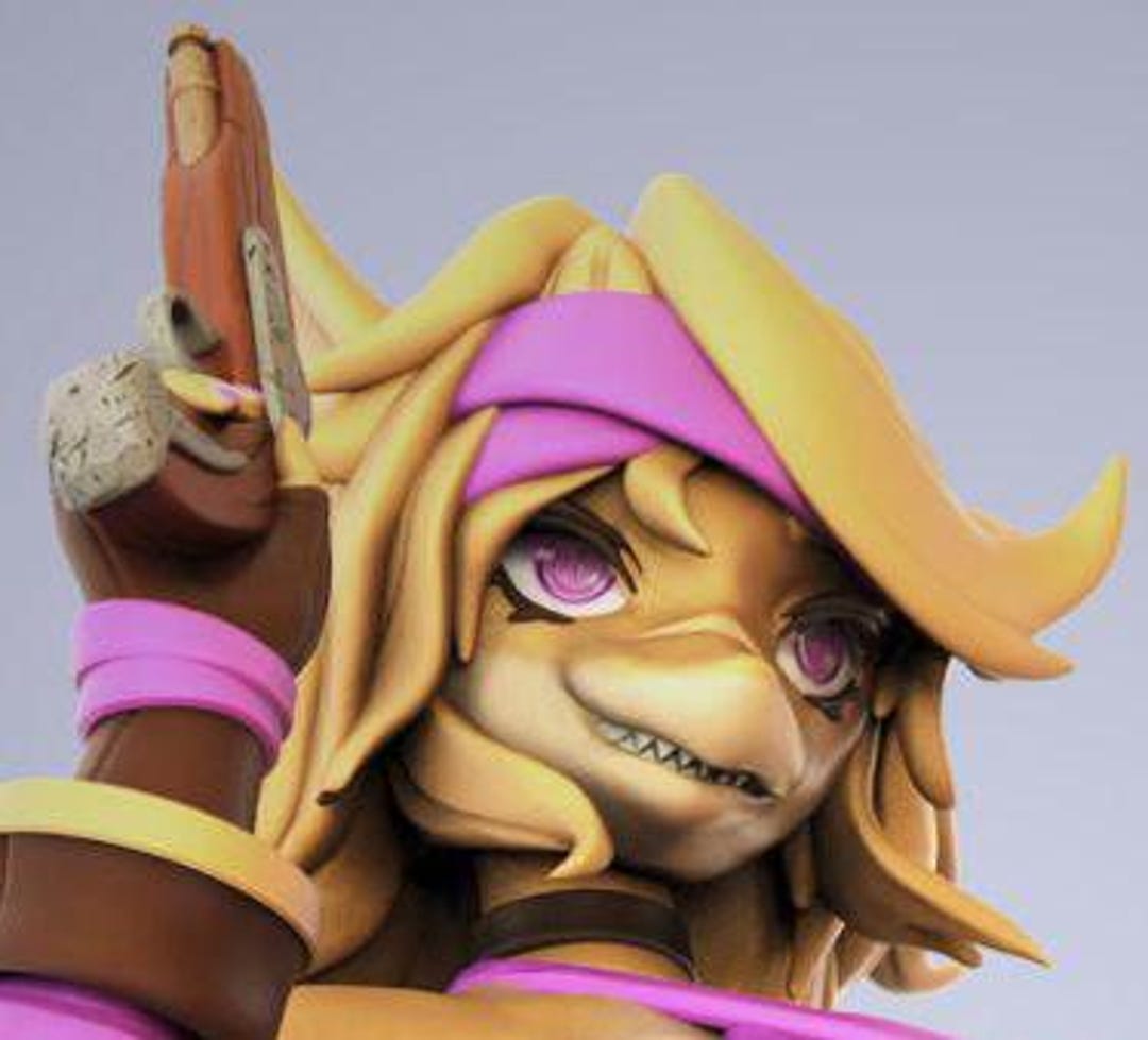 Shark Girl Furry | 3D Printed Resin Statue | MODEL KIT | UNPAINTED ...