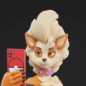 Flarehound Furry | 3D Printed Resin Statue | Pin up Figurine | MODEL ...