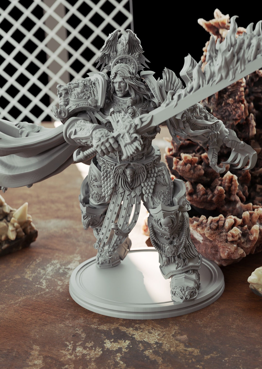 Emperor 40k Sci-fi Scale 60 Mm 3D Printed Resin Miniatures for ...