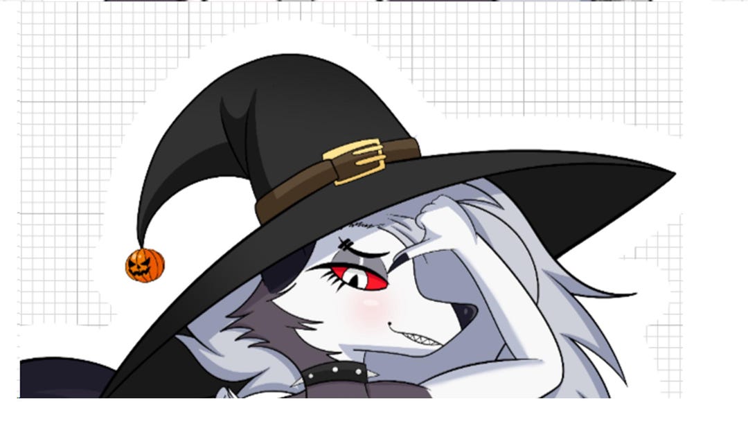 Loona Witch V1 Furry | Monster Waifu Sticker | Fictional Anthro | Furry ...
