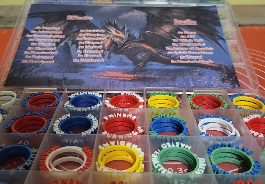 Tabletop Markers/indicators for Roleplaing Games Dnd Total of 65 Pieces ...