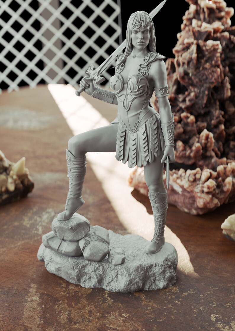 Xena 3D Printed Resin Statue MODEL KIT UNPAINTED 200 Mm - Etsy