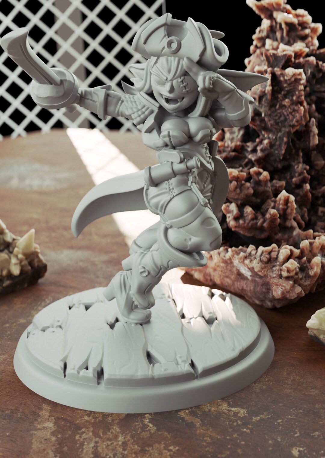 Goblin Space Pirate 32mm Fantasy Dnd 3D Printed Miniature for Wargaming ...