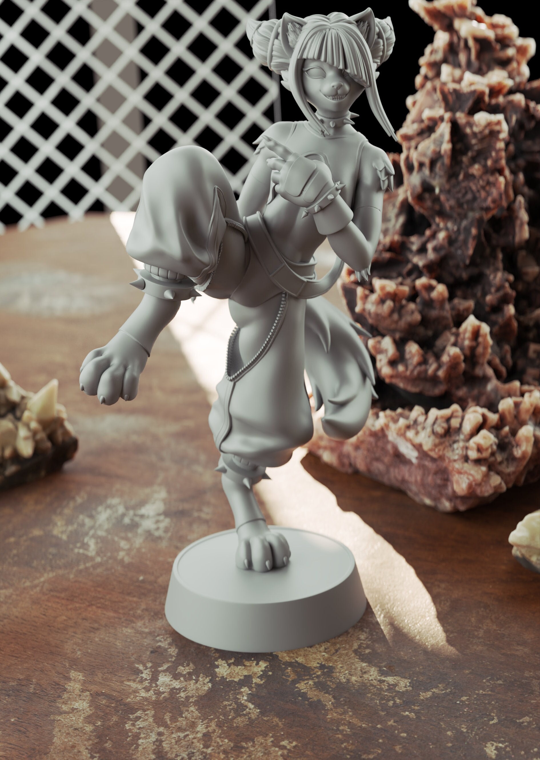 Fighter Furry 3D Printed Resin Statue MODEL KIT UNPAINTED 200 Mm - Etsy