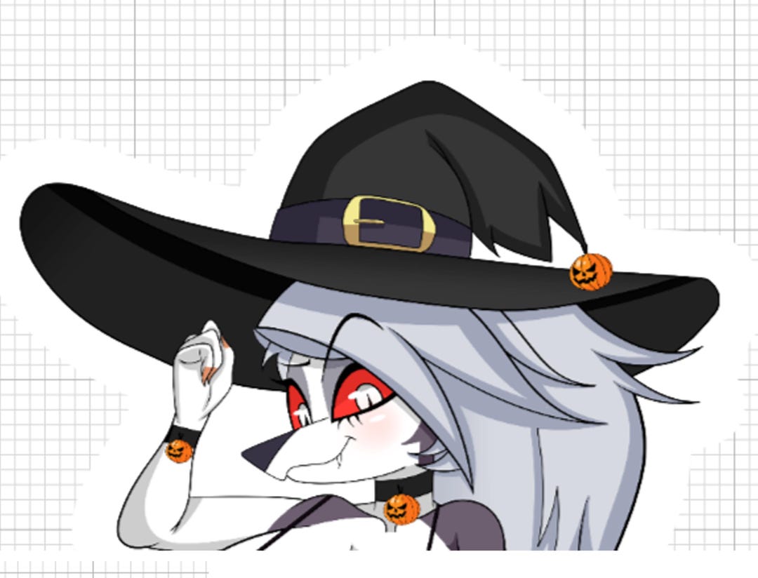 Loona Witch V2 Furry | Monster Waifu Sticker | Fictional Anthro | Furry ...