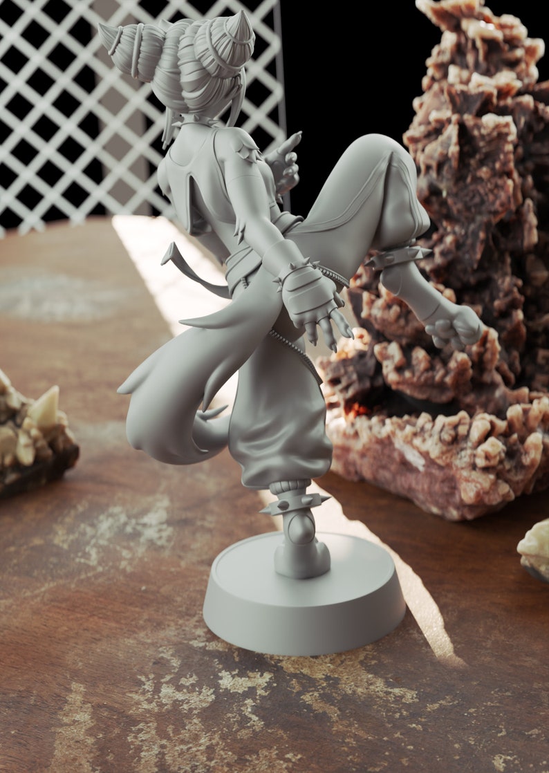 Fighter Furry 3D Printed Resin Statue MODEL KIT UNPAINTED 200 Mm - Etsy