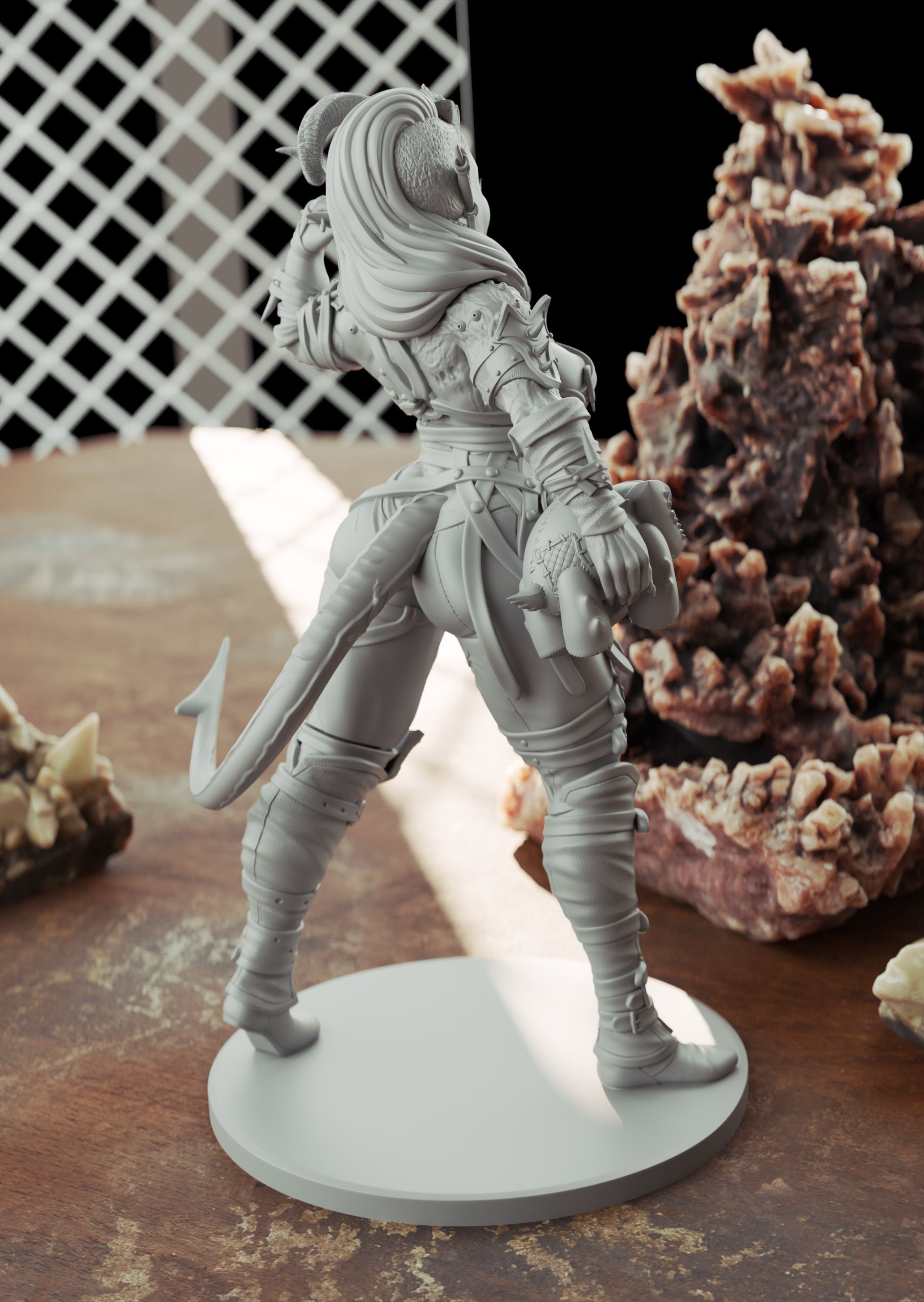 Karlach V3 BG3 3D Printed Resin Statue MODEL KIT UNPAINTED 180 Mm - Etsy