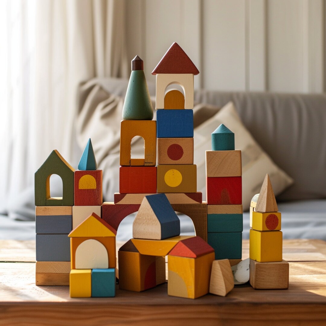 Galaxy Themed Handmade Wooden Building Blocks - Etsy