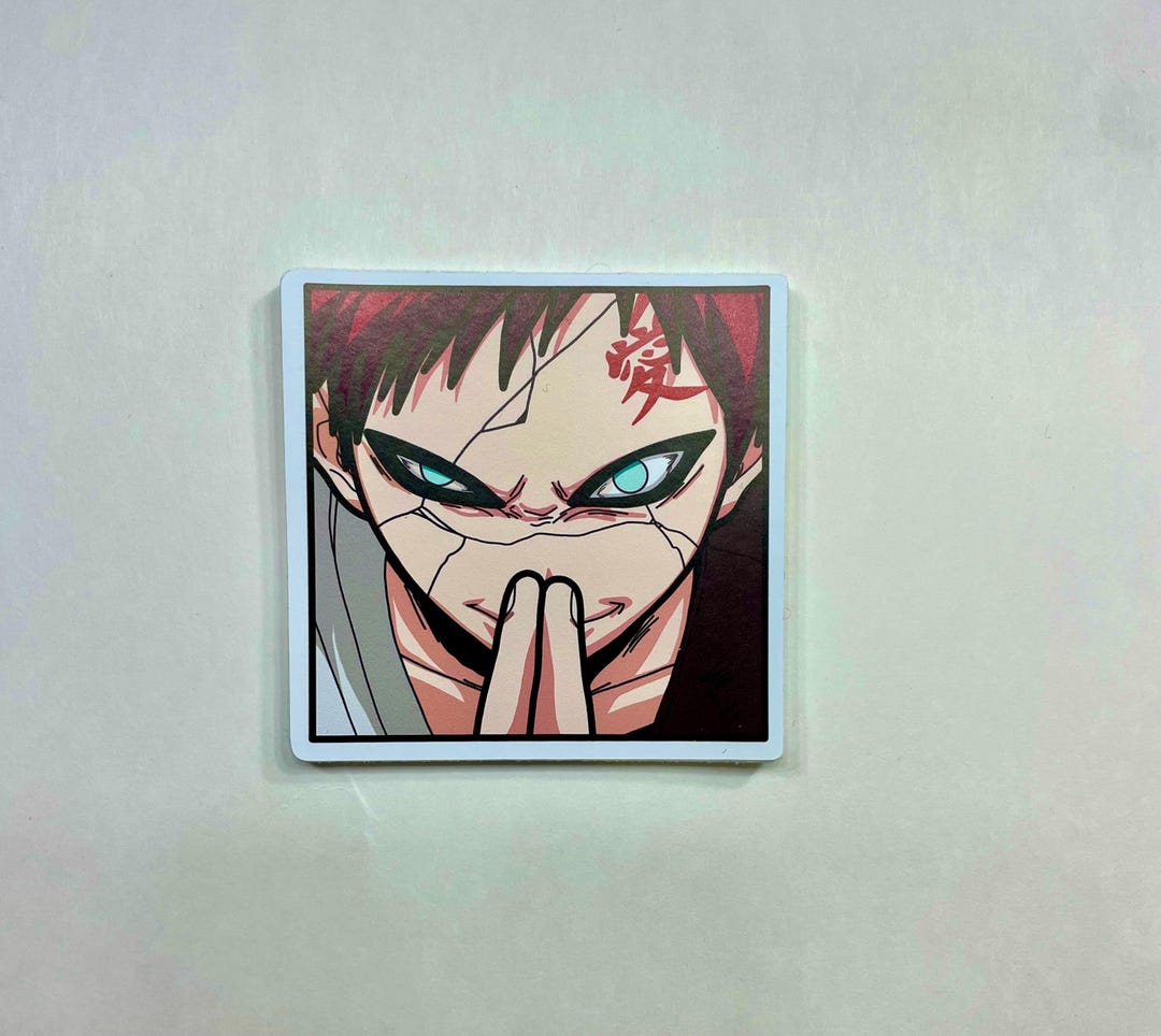 Gaara Sticker | Waterproof Anime Vinyl Decal | Naruto Sand Village Art ...