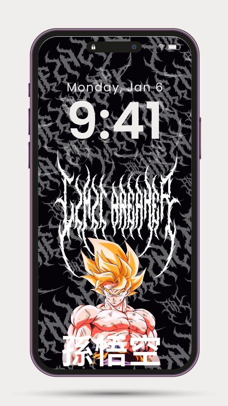 Goku Limit Breaker Anime Phone Wallpaper | Dragon Ball Z Digital ...