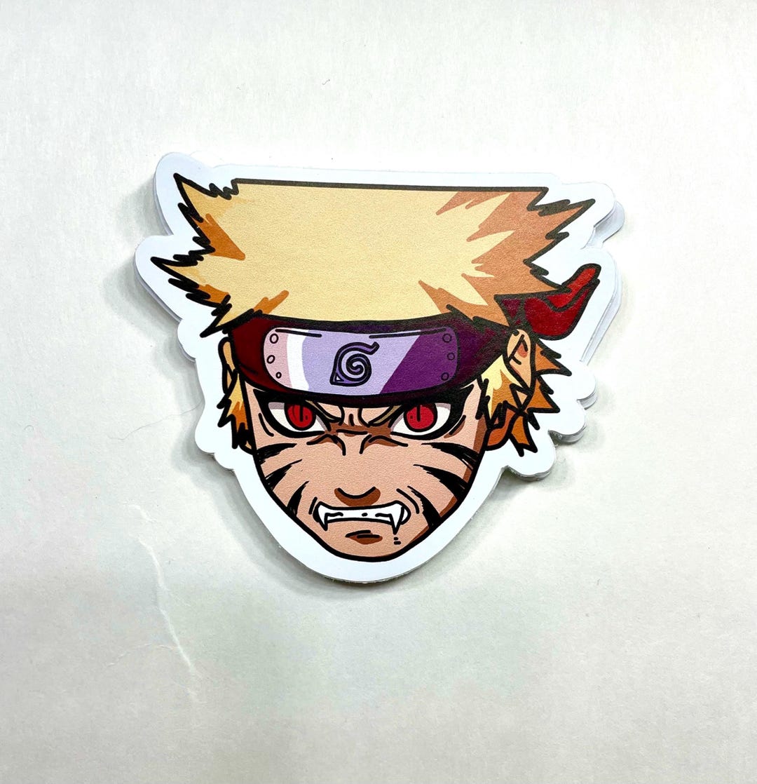 Naruto Kyuubi Sticker | Nine-tails Anime Decal | Waterproof Vinyl ...