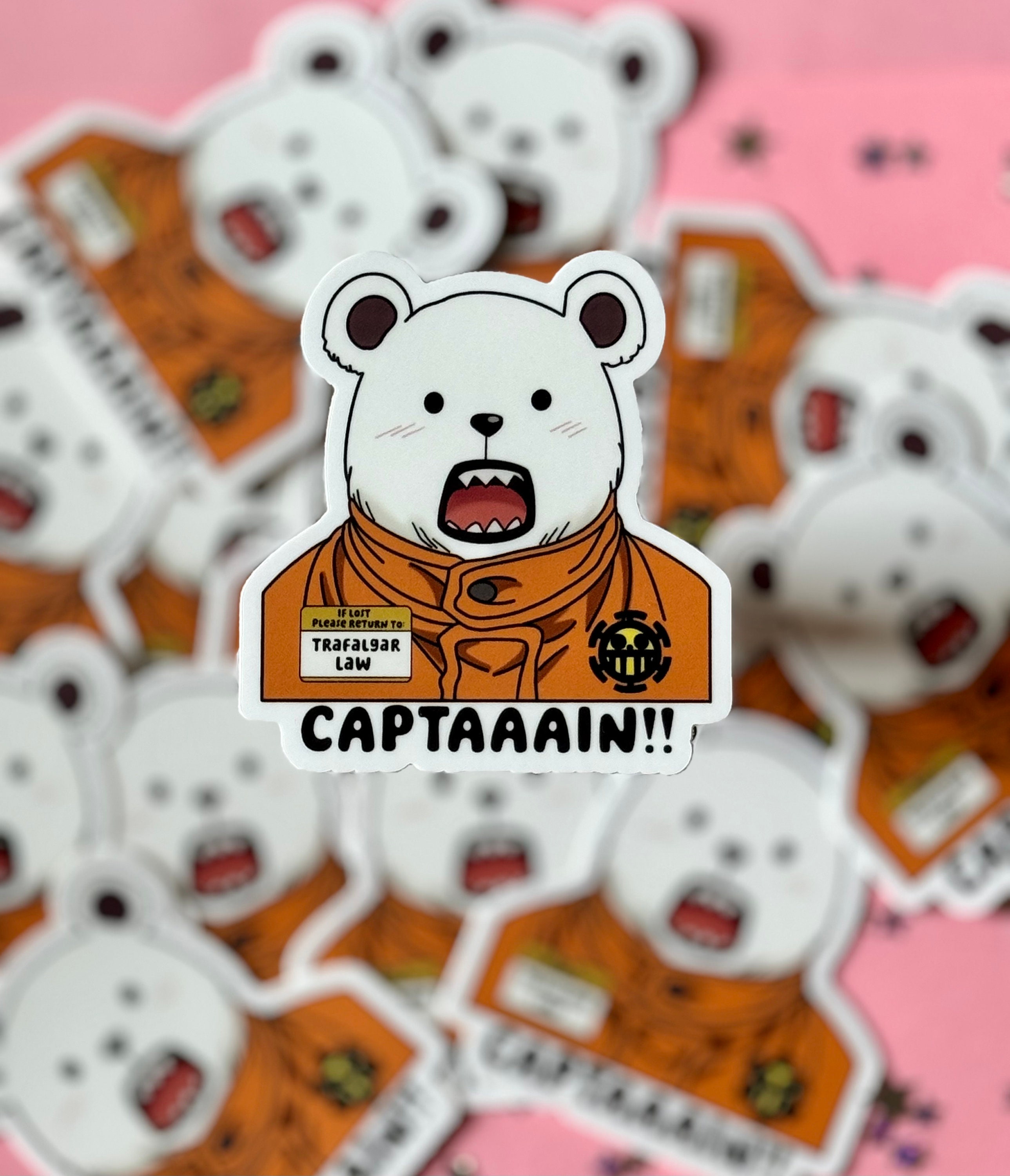 Bepo Sticker If Lost Please Return to OP Matte Anime Stickers Vinyl ...