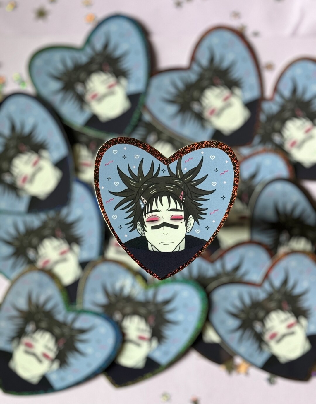 Babygirl Chos0 Glitter Sticker JJK Men Anime Stickers JJK Stickers ...