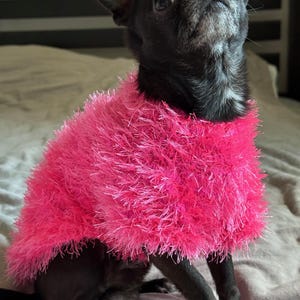 Pink Dog Sweater for Small Breeds Like Chihuahuas. Warm Sweater for ...