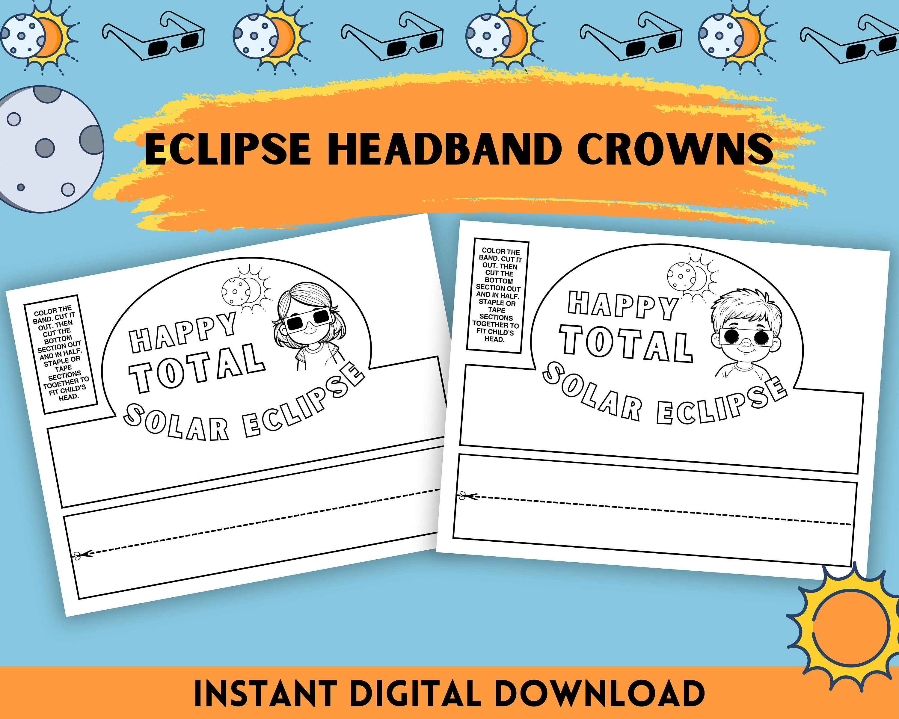 Solar Eclipse Activity Pages, Total Solar Eclipse April 2024 Printable ...