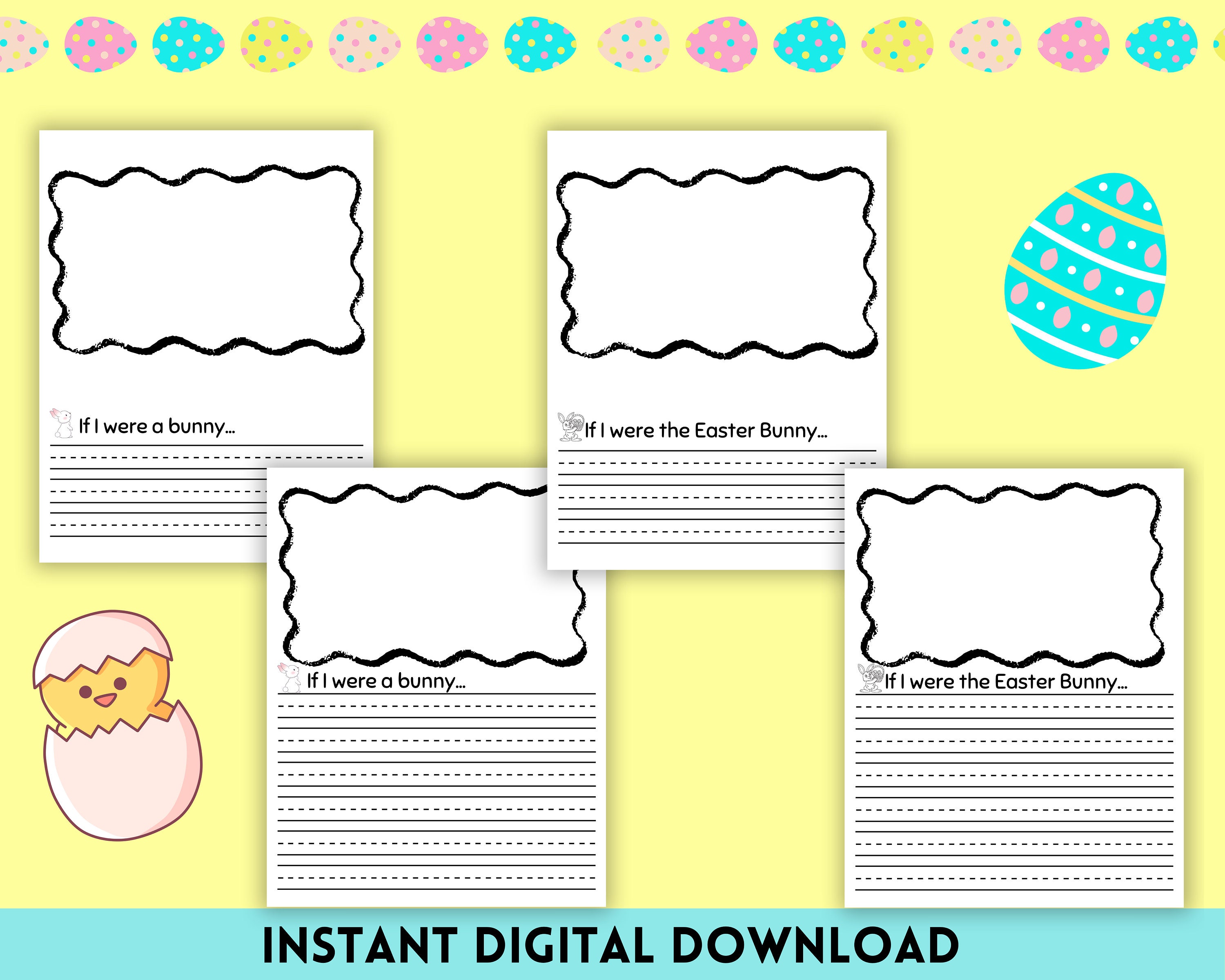 Easter Spring Activity Pages, Kindergarten First Grade Easter ...