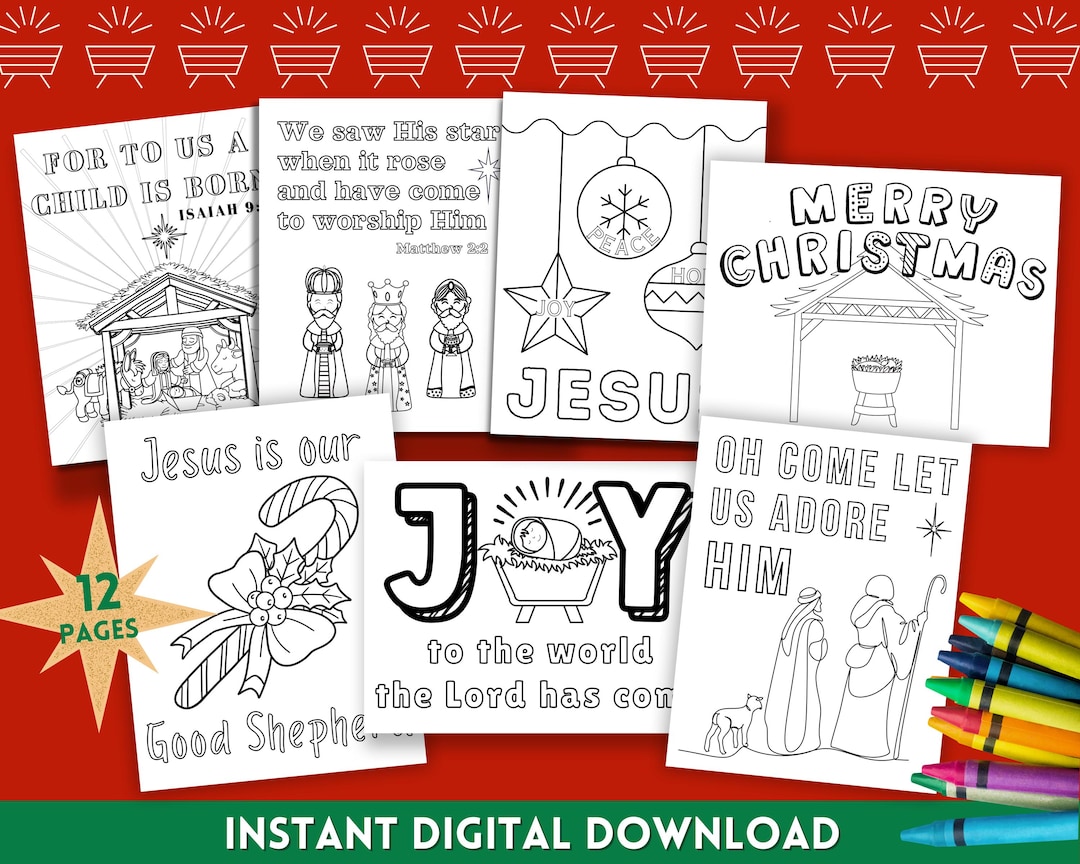 Christmas Coloring Pages, Christian Christmas Coloring Pages for Kids ...
