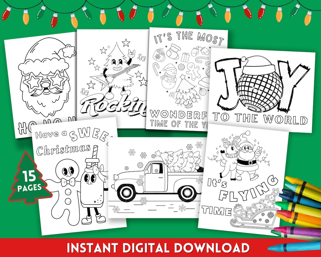Christmas Coloring Pages, Coloring Pages for Kids, Christmas Printable ...