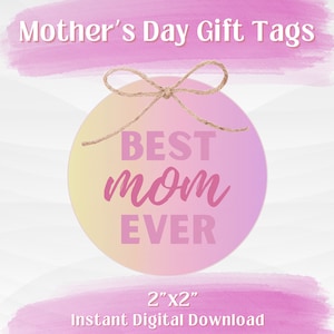 Mother's Day Printable Gift Tag | Gift for Mom | Happy Mother's Day ...