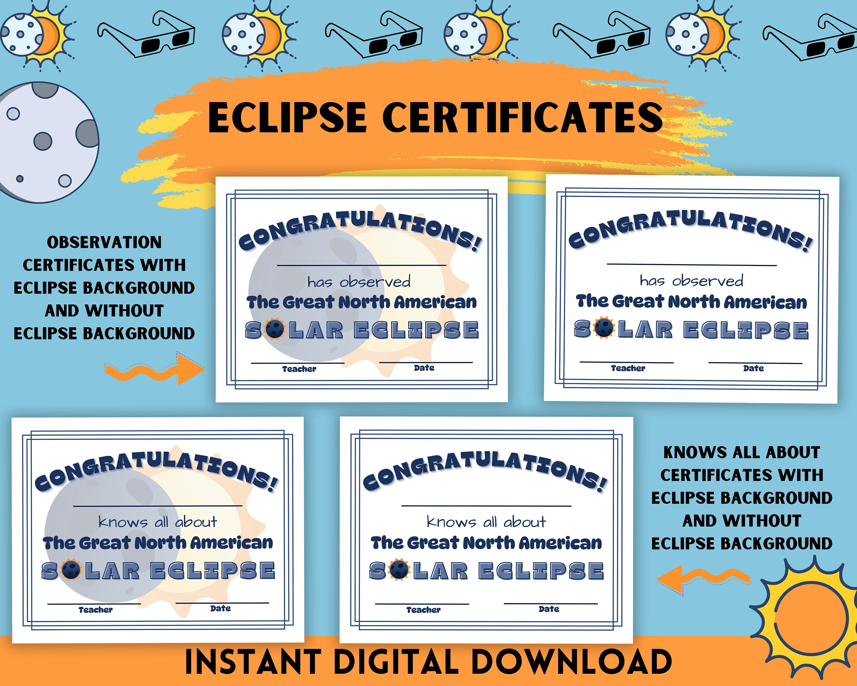 Solar Eclipse Activity Pages, Total Solar Eclipse April 2024 Printable ...