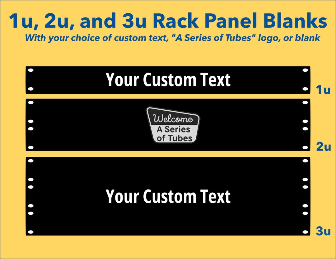 Custom 1u, 2u, and 3u Rack Panel - Etsy