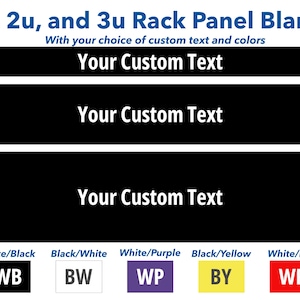Custom 1u, 2u, and 3u Rack Panel - Etsy