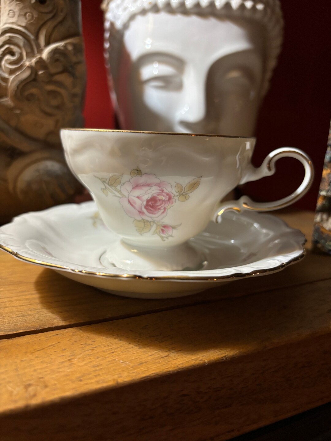 Johann Haviland of Bavaria Tea Cup and Saucer in the “michelene ...