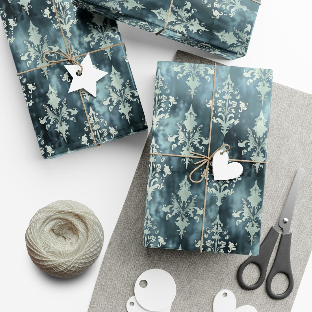 Wrapping Paper, Beautiful Blue Background for Formal Occasions, Elegant ...