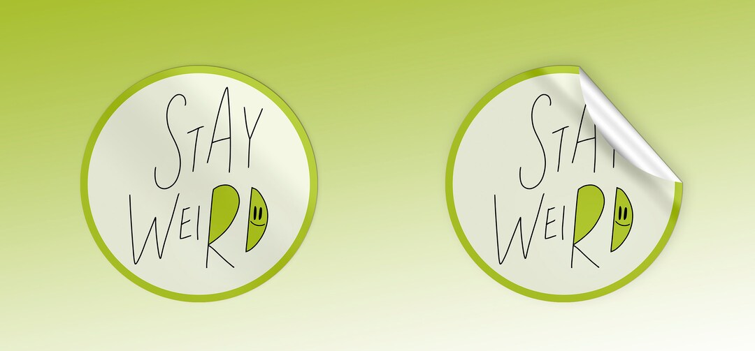 Stay Wierd Sticker for Laptop, Bottlewater... - Etsy
