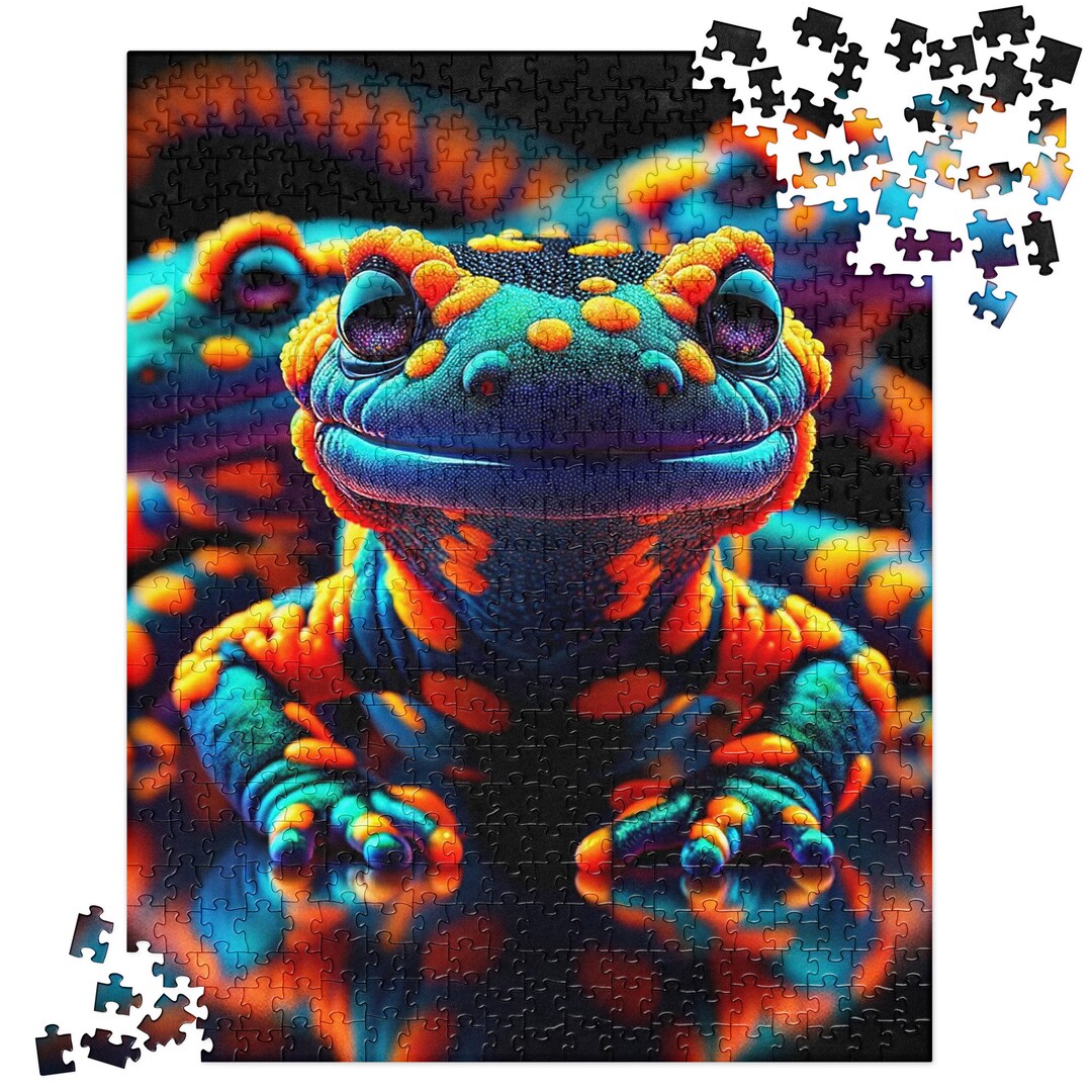 Salamander Reflection Puzzle, 520 Piece Puzzle, Amphibian Puzzle ...