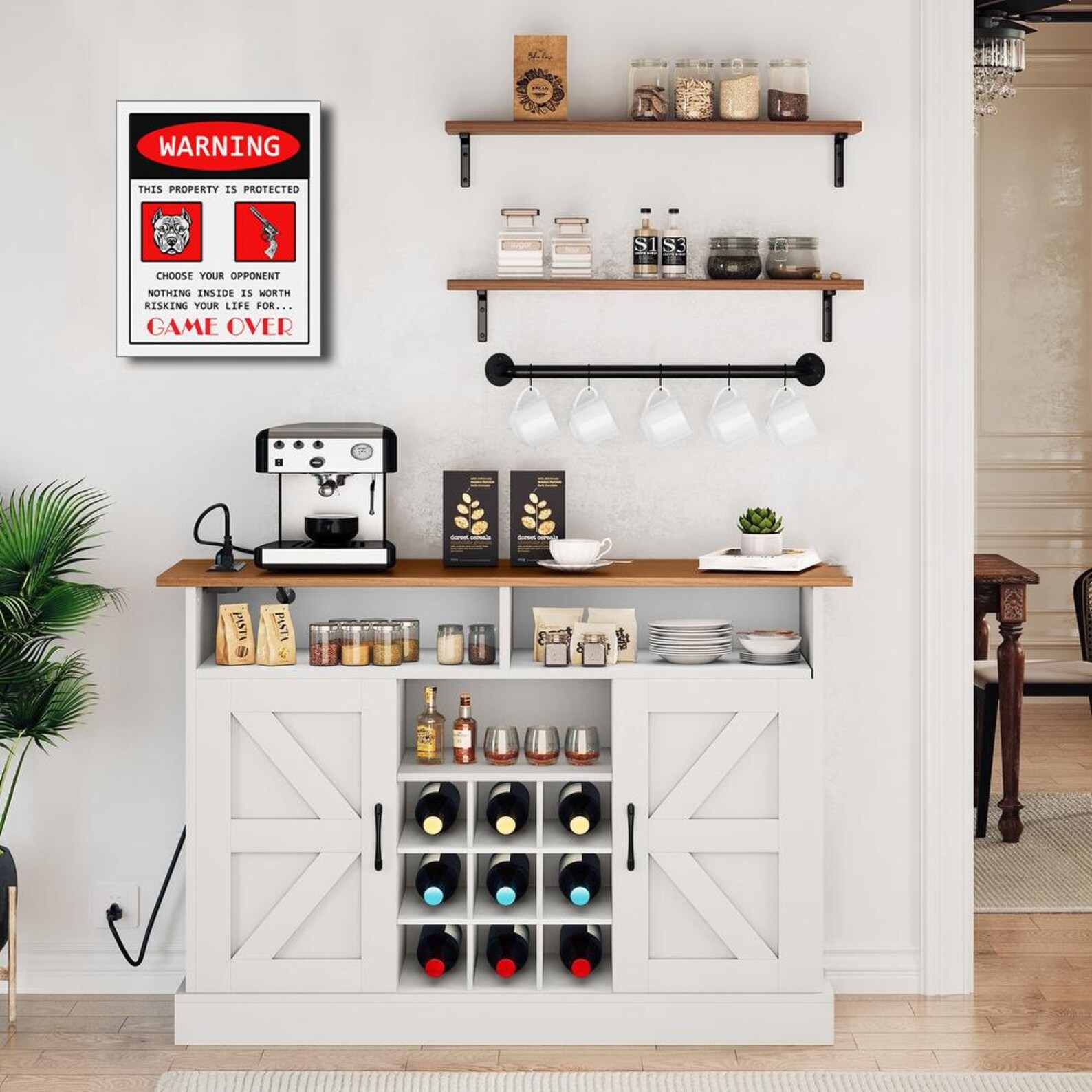 Vintage Warning Sign Canvas Print A Touch of Vintage Charm and a Bit of ...