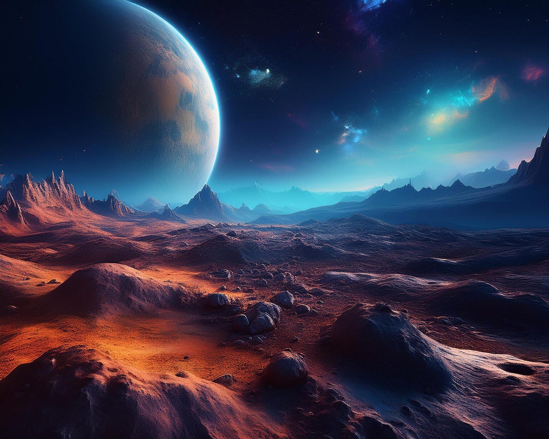 Celestial Dreamscape - A Cosmic Journey With This Mesmerizing Hand ...