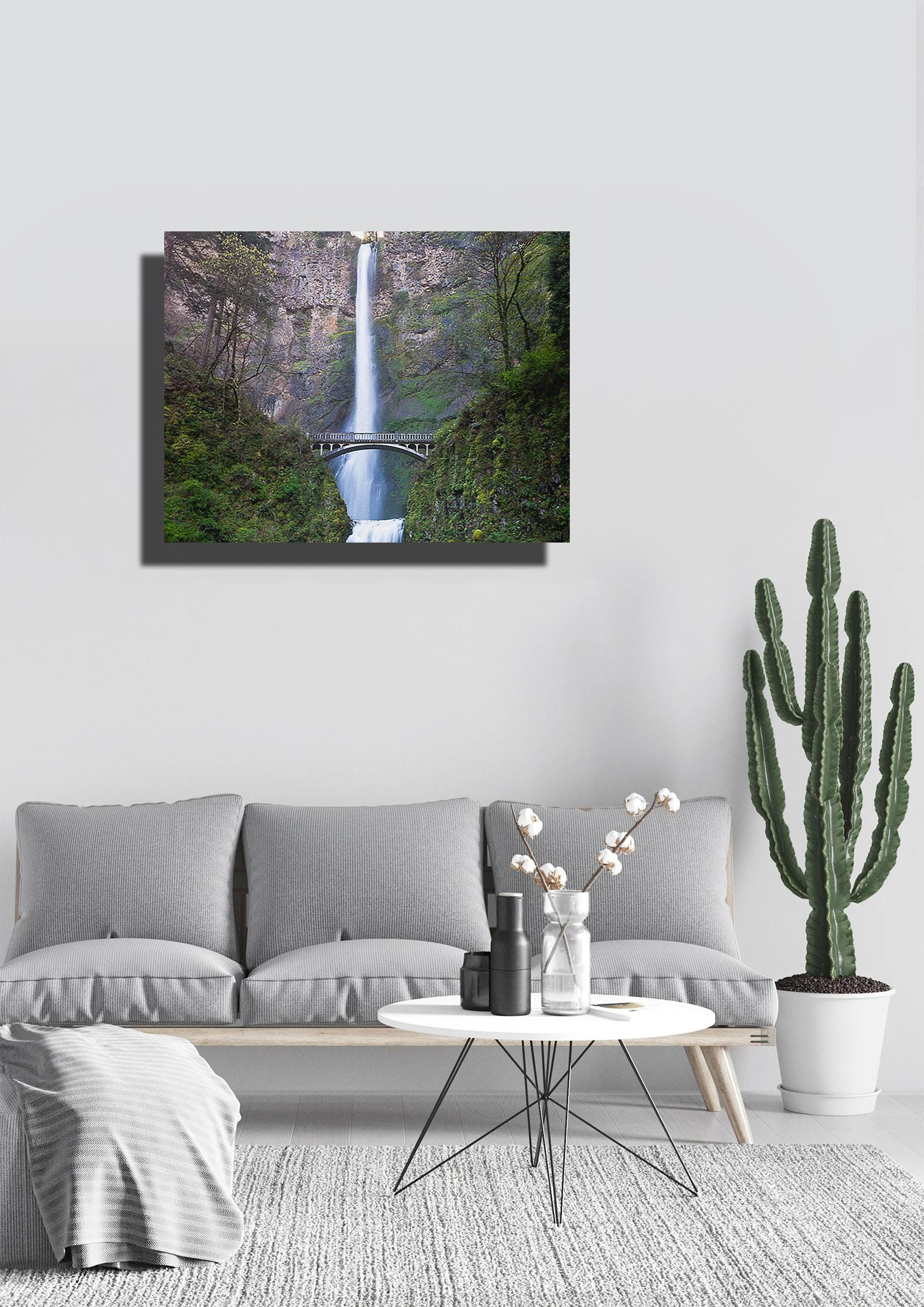 Multnomah Falls-oregon-usa photo Canvas-national Parks-landmarks-bucket ...