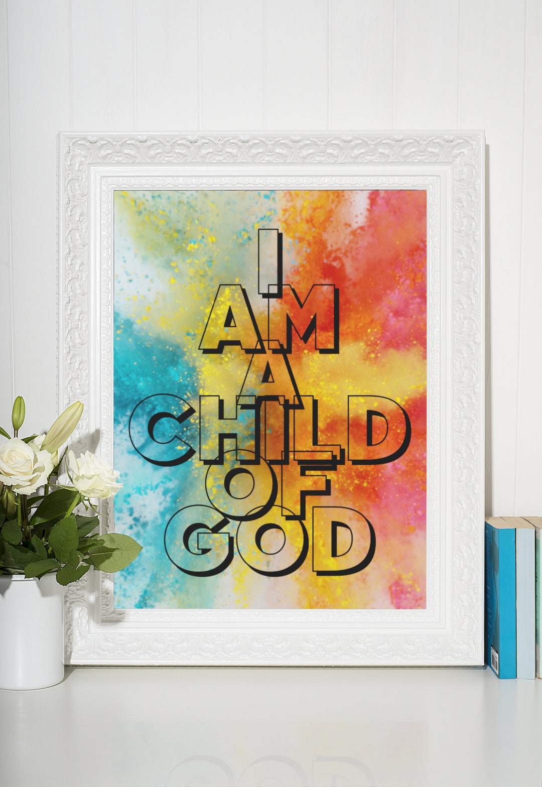 I Am a Child of God Poster, Bible Verse Print, Christian Poster, LDS ...