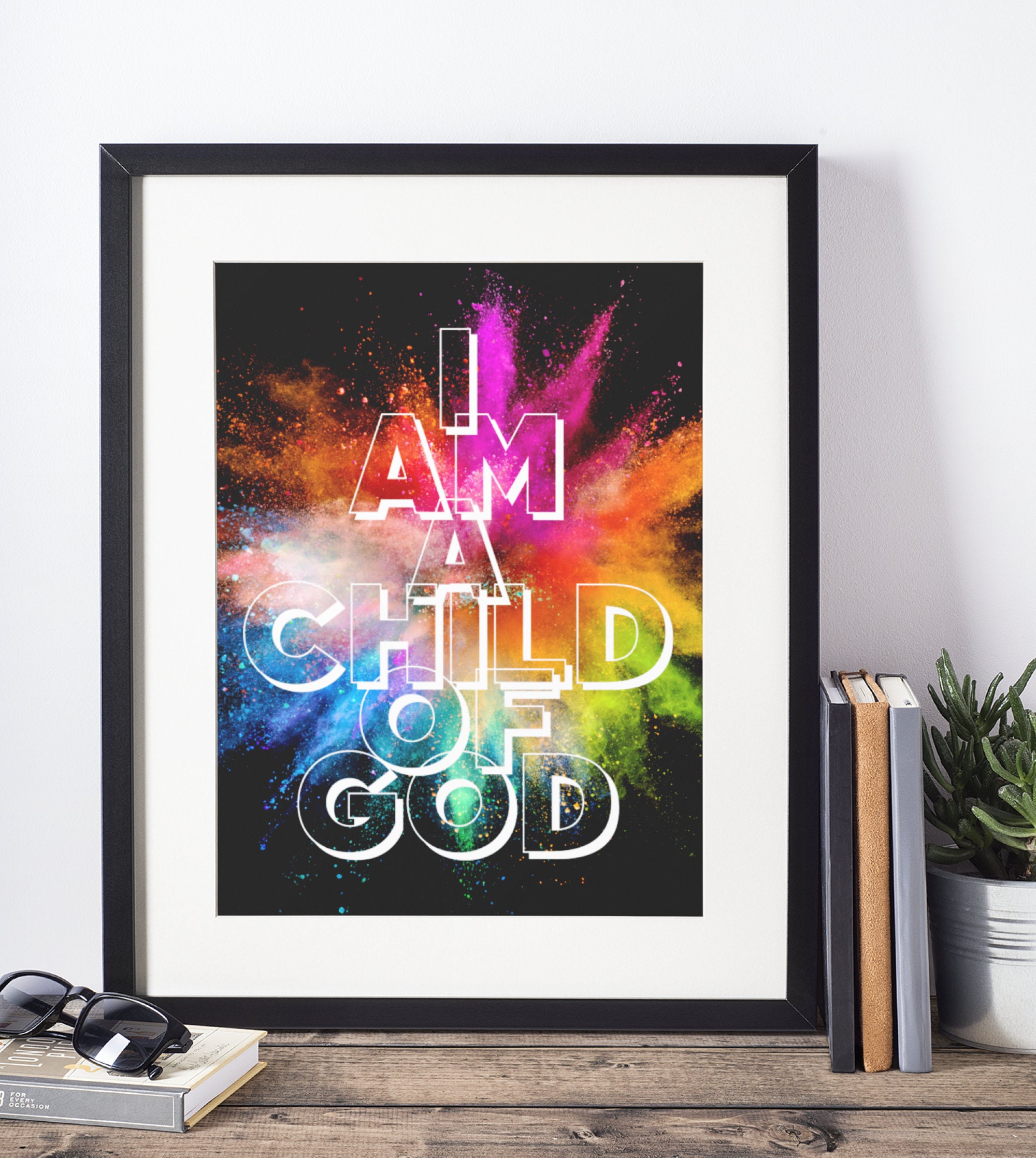 I Am a Child of God Poster, Bible Verse Print, Christian Poster, LDS ...