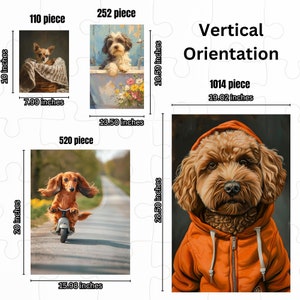 Black Cockapoo Dog in Monstera Leaves Jigsaw Puzzle, Dog Lover Puzzle ...