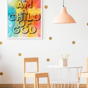 I Am a Child of God Poster, Bible Verse Print, Christian Poster, LDS ...