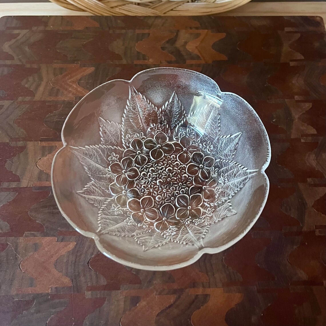 Vintage Hoya Crystal Co Cordial Glass Collection Bowl With Flowers - Etsy